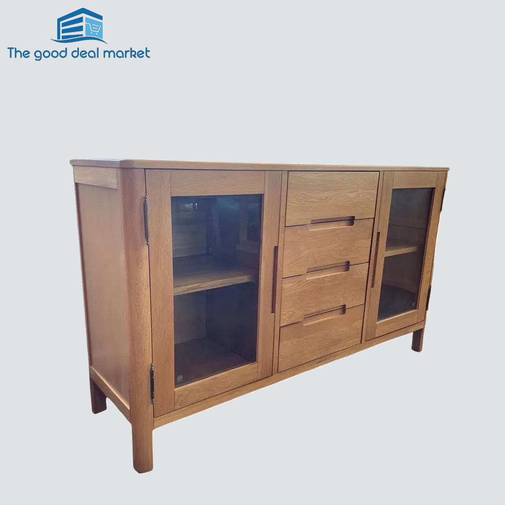 LY Solid Oak Buffet Large | The Good Deal Market