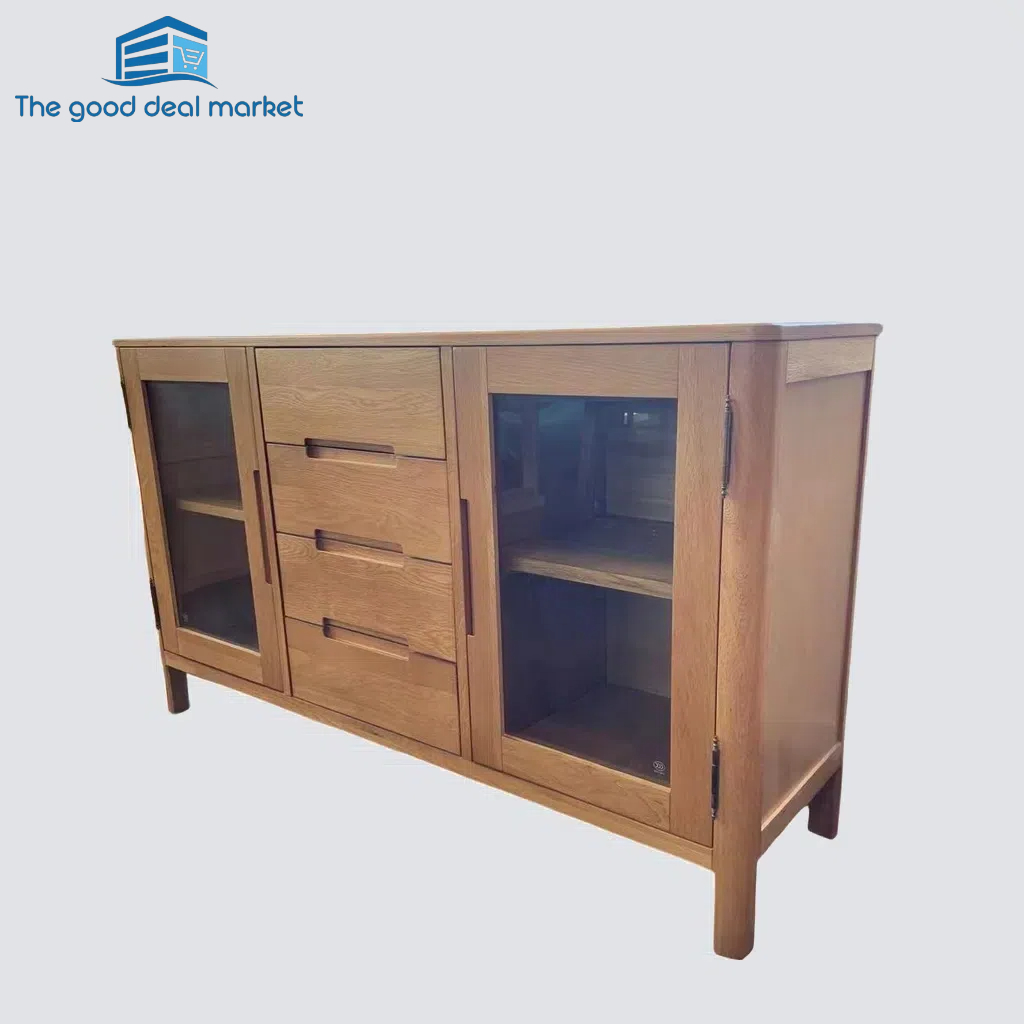 LY Solid Oak Buffet Large | The Good Deal Market